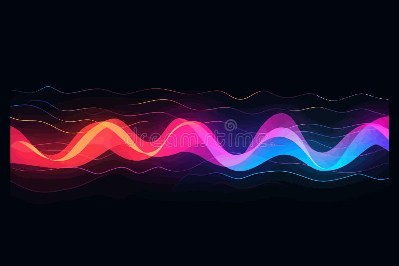 Sound Waves Vector Flat Minimalistic Isolated Vector Style Illustration ...