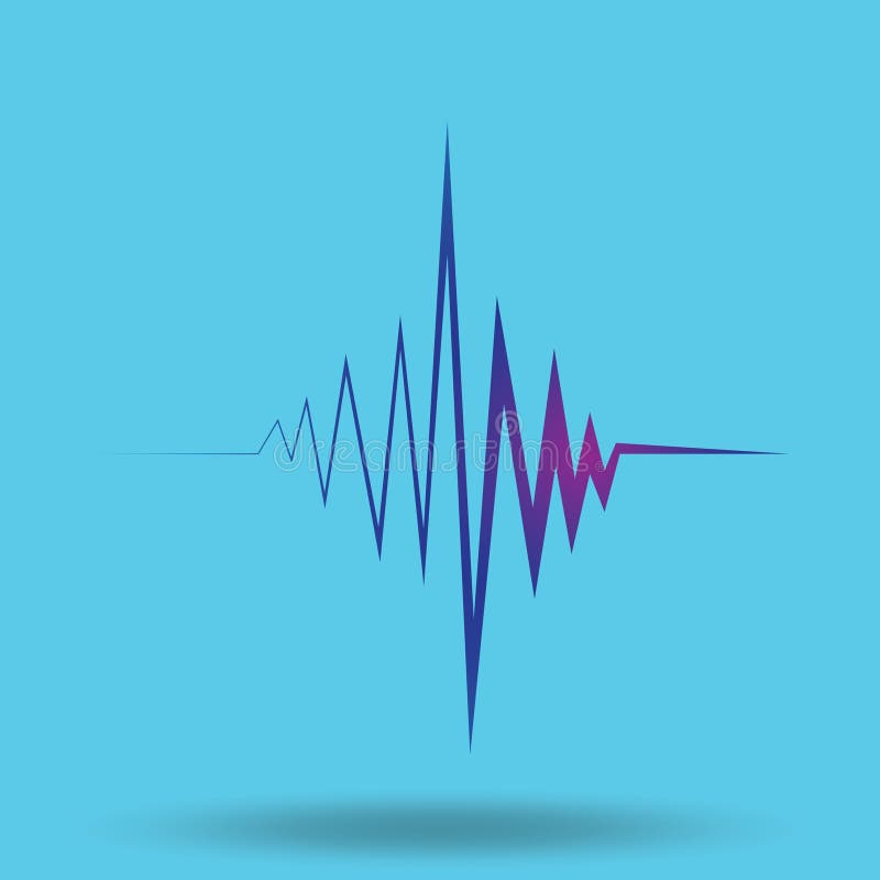 Sound Waves. Vector Illustration Decorative Design Stock Vector ...