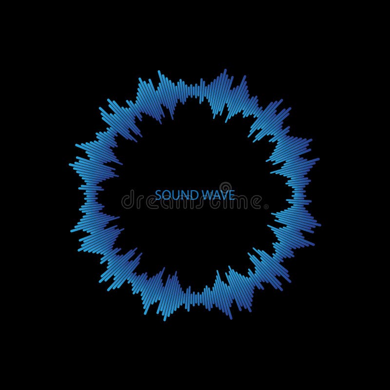 Sound Waves Vector Illustration Stock Vector - Illustration of party ...
