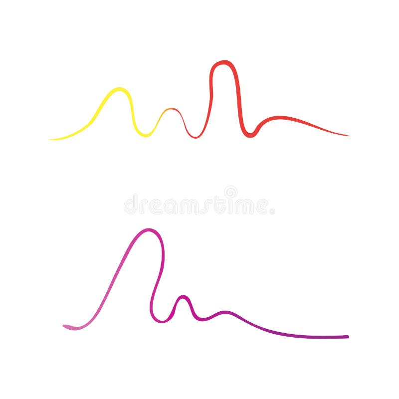 Sound Waves Vector Illustration Stock Vector - Illustration of signal ...