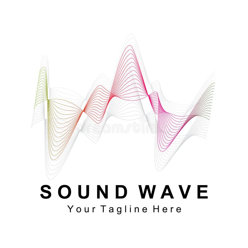 Sound Waves Vector Illustration Stock Vector - Illustration of science ...