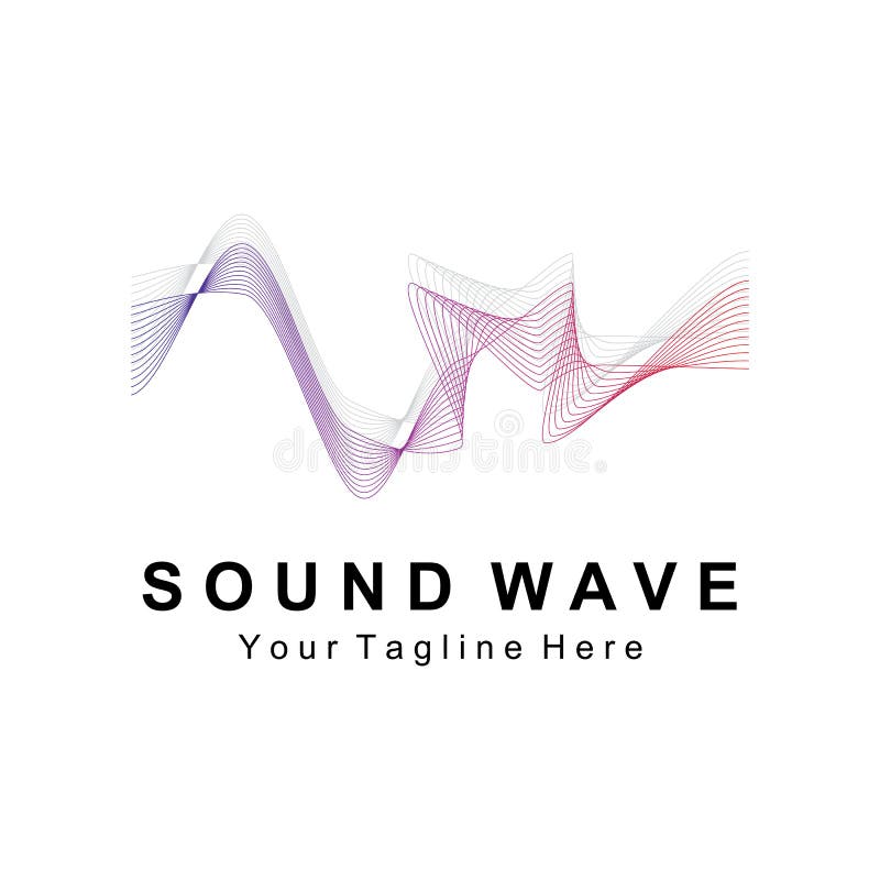 Sound Waves Vector Illustration Stock Vector - Illustration of ...