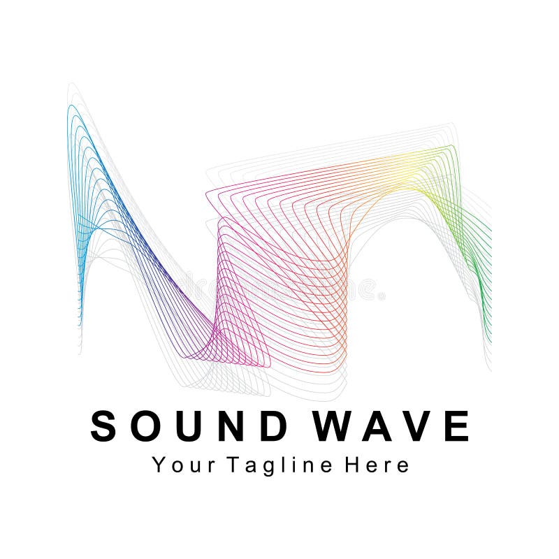 Sound Waves Vector Illustration Stock Vector - Illustration of media ...