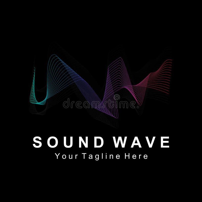 Sound Waves Vector Illustration Stock Vector - Illustration of disco ...