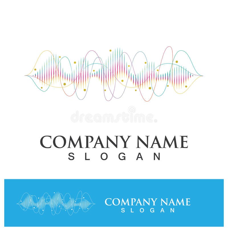 Sound Waves Vector Illustration Stock Vector - Illustration of ...