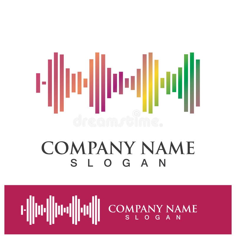 Sound Waves Vector Illustration Stock Vector - Illustration of signal ...