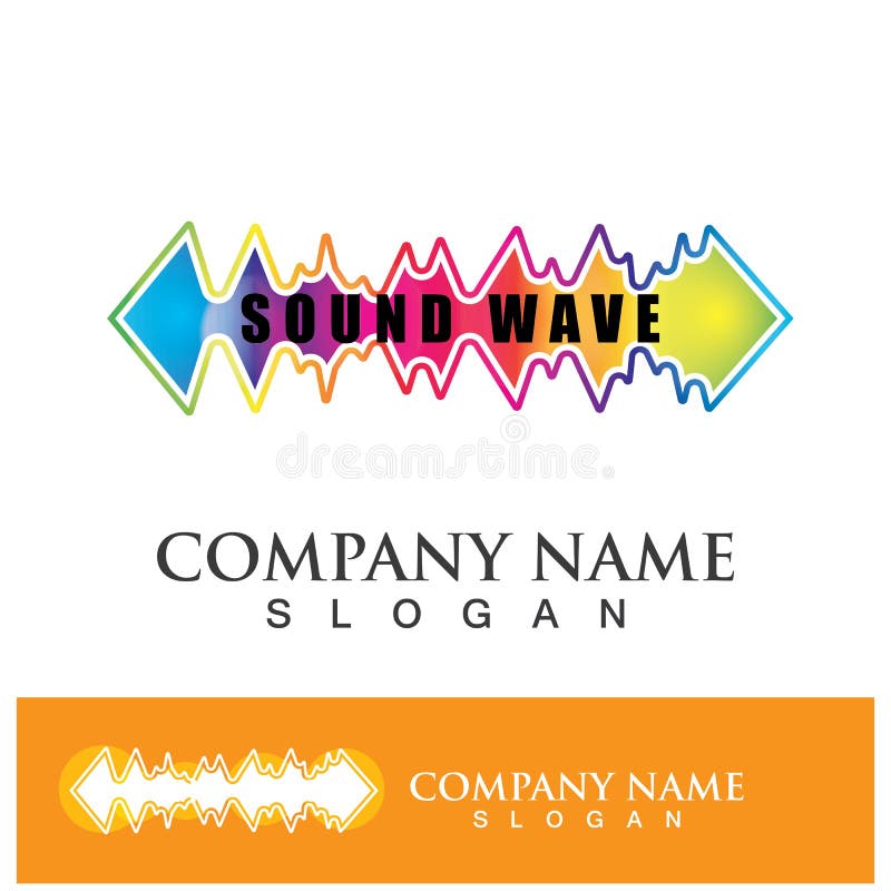 Sound Waves Vector Illustration Stock Vector - Illustration of melody ...