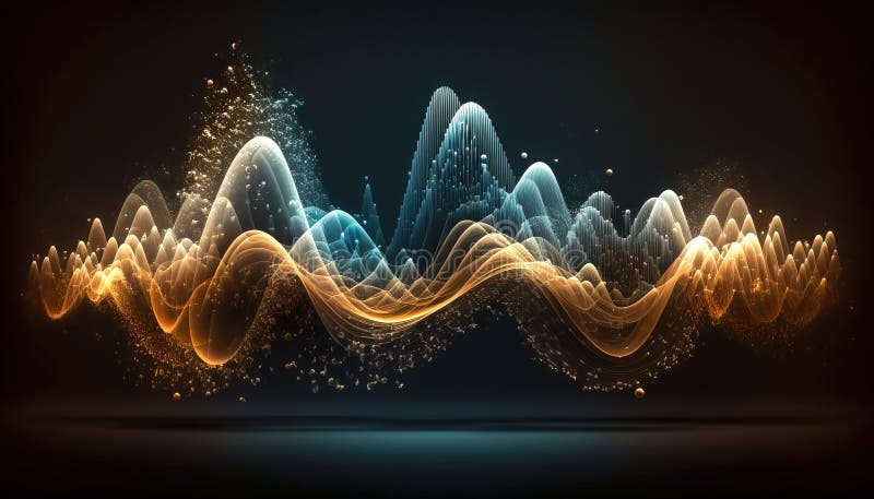 Sound Waves Visual Concept Image Background Stock Illustration ...