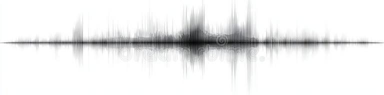 Sound Waves are Visually Represented in Black and White, Illustrating ...