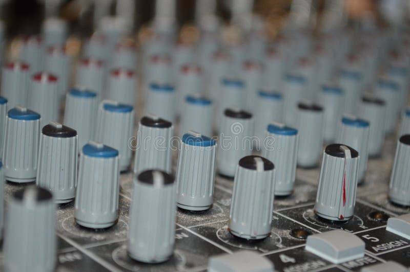 Soundboard controls stock photo. Image of white, instrument - 63924330