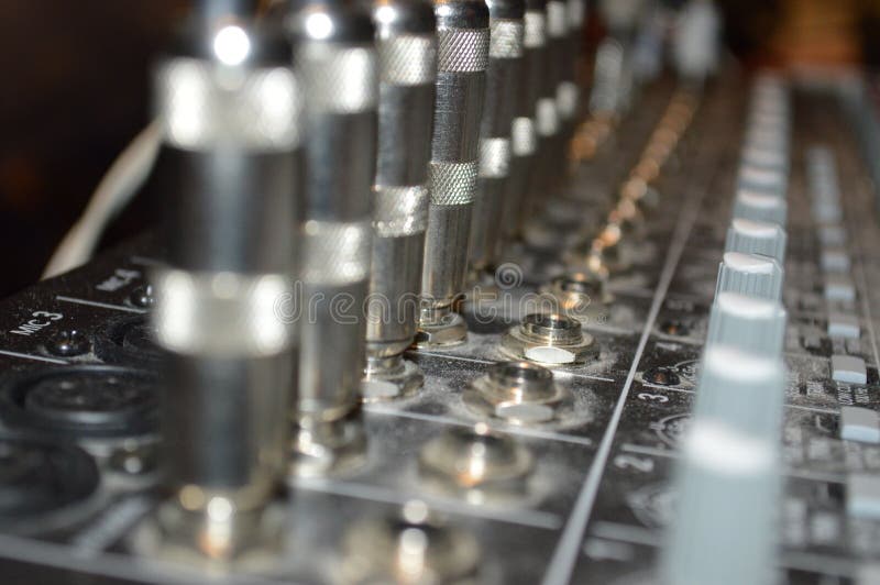 Soundboard slider controls stock image. Image of slider - 63924735