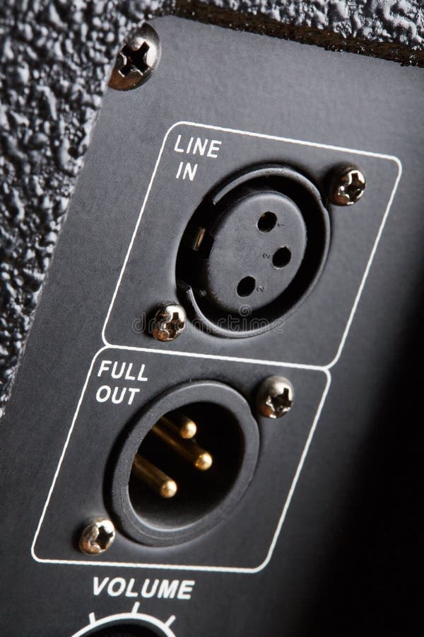 Audio inputs stock image. Image of macro, home, electronics - 28804729