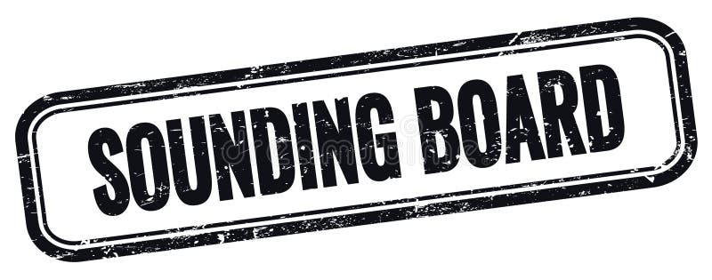 SOUNDING BOARD Blue Rectangle Stamp Stock Illustration - Illustration ...