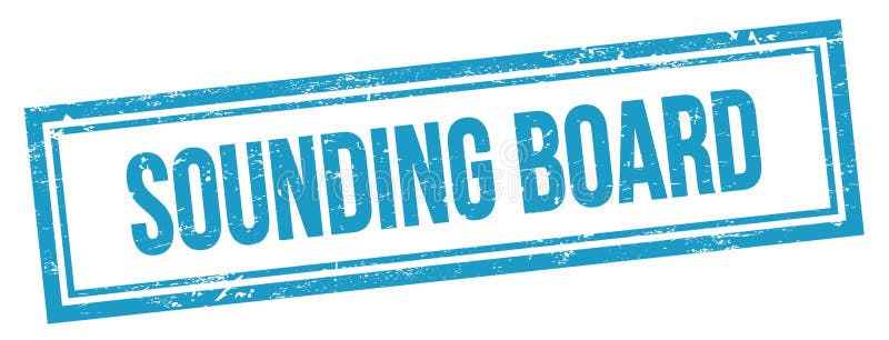 SOUNDING BOARD Blue Rectangle Stamp Stock Illustration - Illustration ...
