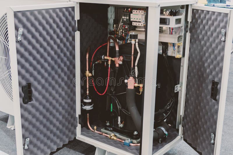Soundproof Cabinet for Compressor Refrigeration Unit Stock Photo ...