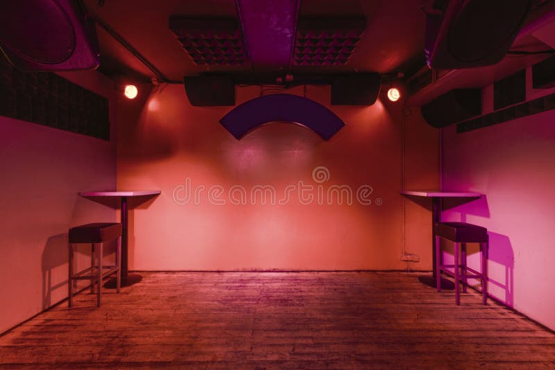 A Soundproof Performance Room in a Nightlife Venue Stock Photo - Image ...