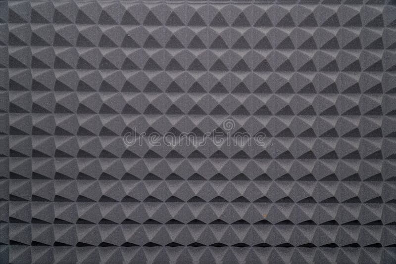 Soundproofing Foam Rubber Texture with Convex Triangles Stock Image ...