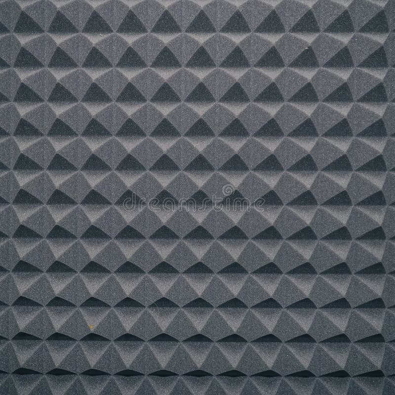 Soundproofing Foam Rubber Texture with Convex Triangles Stock Image ...