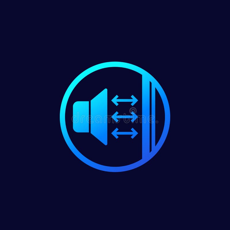 Soundproofing or Soundproof Wall Vector Icon Stock Vector ...