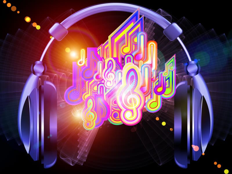 Sounds of music stock illustration. Illustration of shine - 23677366