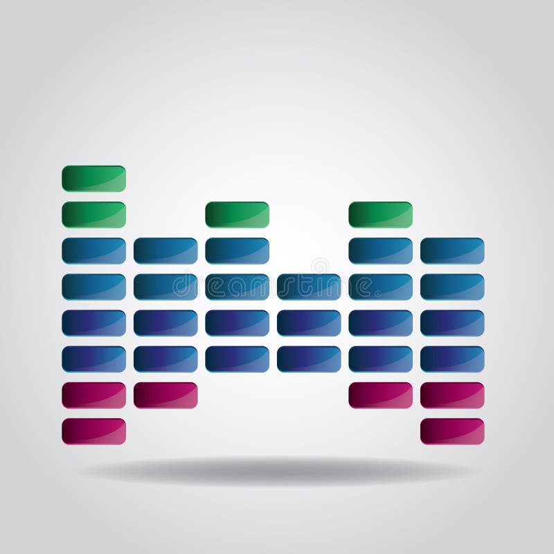 Soundwave Graph. Vector Illustration Decorative Design Stock Vector ...