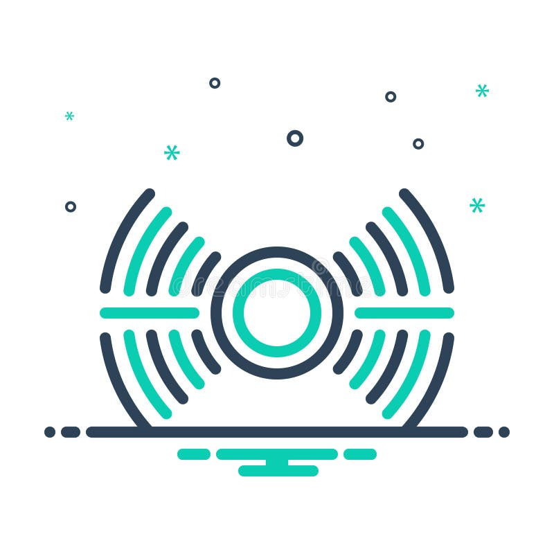 Mix Icon for Soundwave, Melody and Noise Stock Vector - Illustration of ...