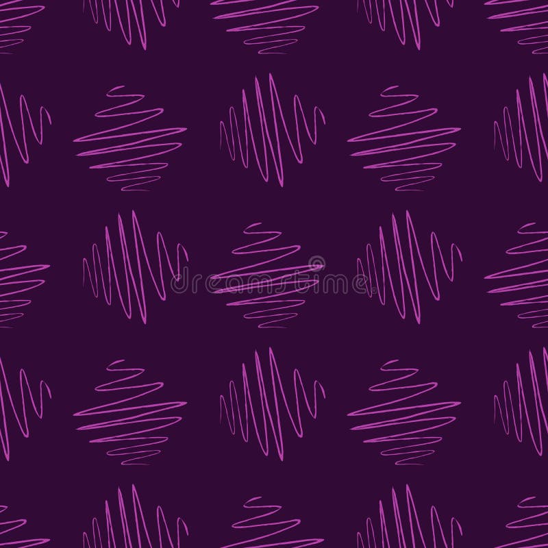 Soundwave Seamless Pattern. Curve Waves Background Stock Vector ...