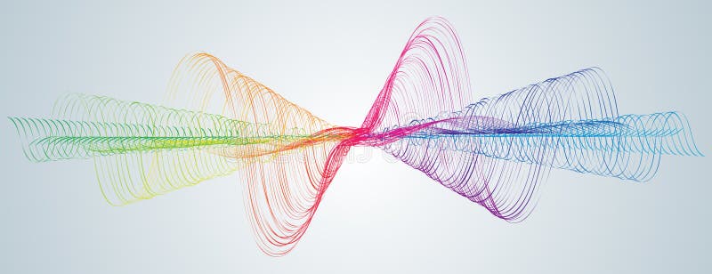 Soundwave Smooth Curved Lines Abstract Design Element Technological ...