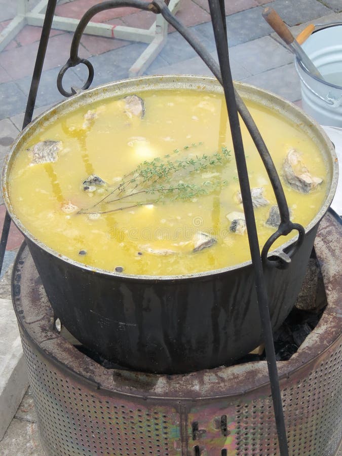 Soup stock image. Image of outside, view, fireplace, food - 26515705