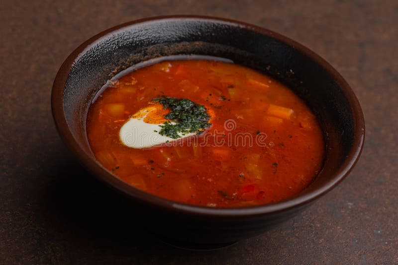 Soup stock image. Image of table, cream, selective, bowl - 28018739
