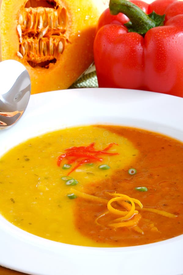 Soup 3 stock image. Image of fancy, food, squash, yang - 2164171