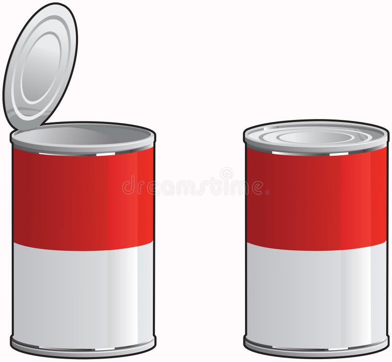 Soup Can stock vector. Illustration of metal, label, soup - 5417480