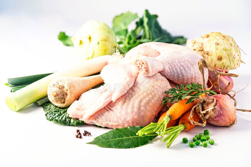 Soup Chicken and Soup Vegetables Stock Photo - Image of grower, muscles ...