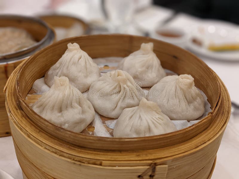 Soup dumpling dim sum stock image. Image of food, noodle - 243285033