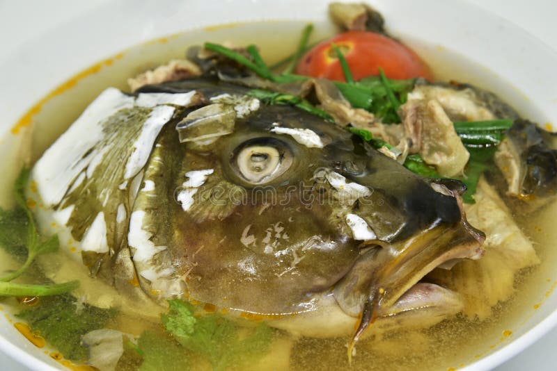 Soup fish head stock image. Image of food, backgrounds - 73723559
