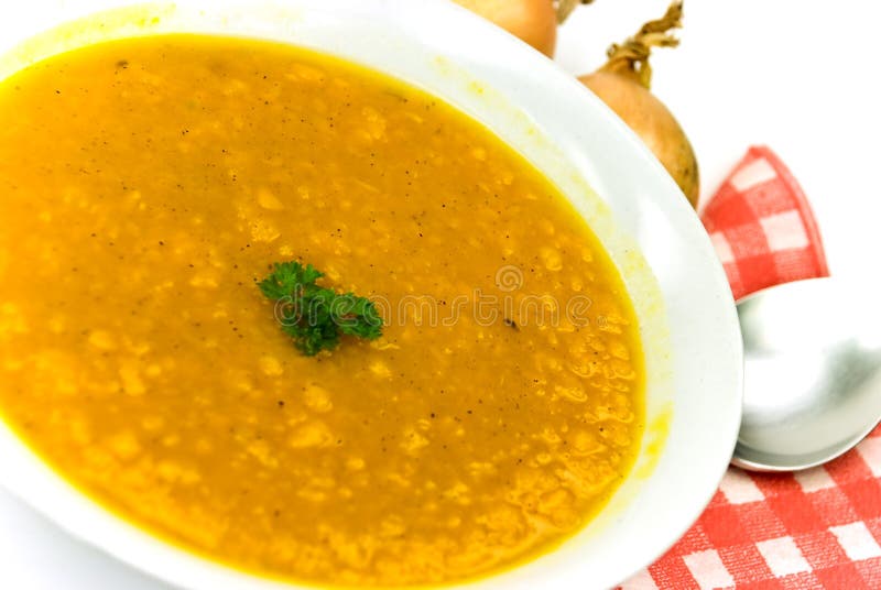 Soup - Hot Pot Of Green Pea,carrots And Pumpkin Picture. Image: 6304140
