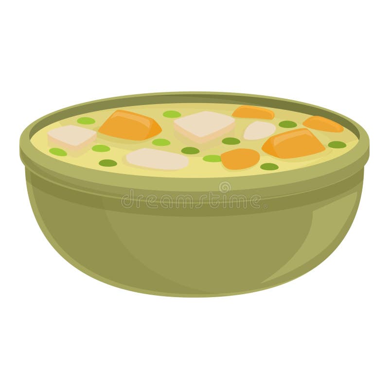 Soup Icon Cartoon Vector. Dish Food Stock Vector - Illustration of ...