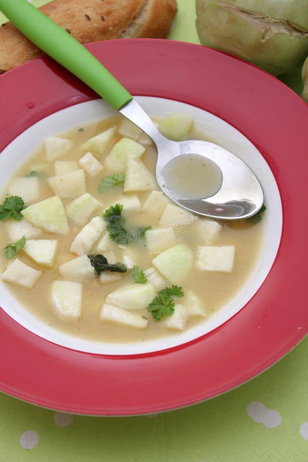Kohlrabi soup ingredients stock photo. Image of swollen - 28997252