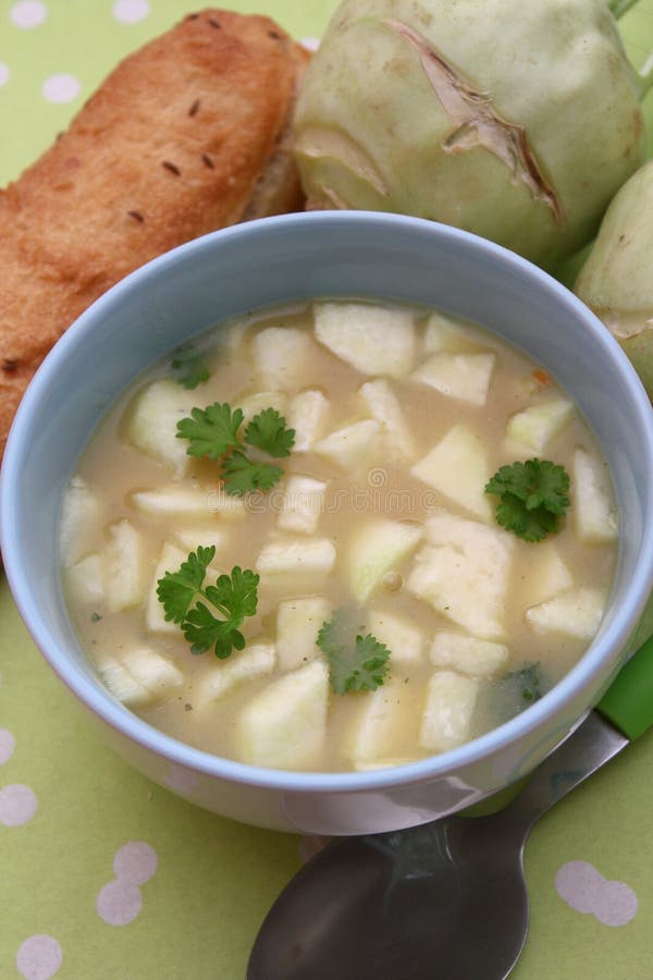 Kohlrabi soup ingredients stock photo. Image of swollen - 28997252