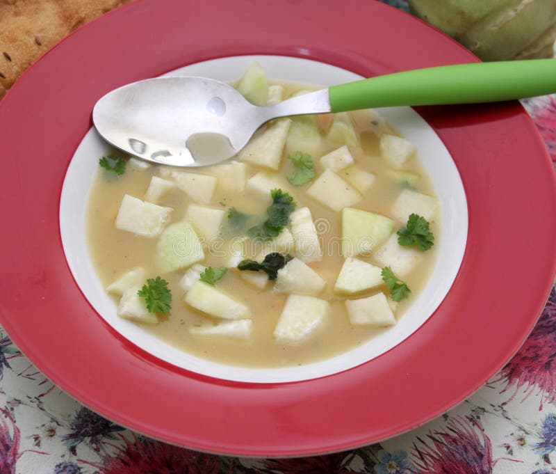 Kohlrabi soup ingredients stock photo. Image of swollen - 28997252