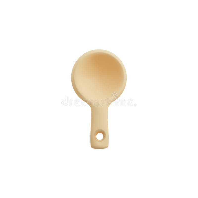 Soup Ladle or Kitchen Spoon 3D Realistic Vector Illustration Isolated ...
