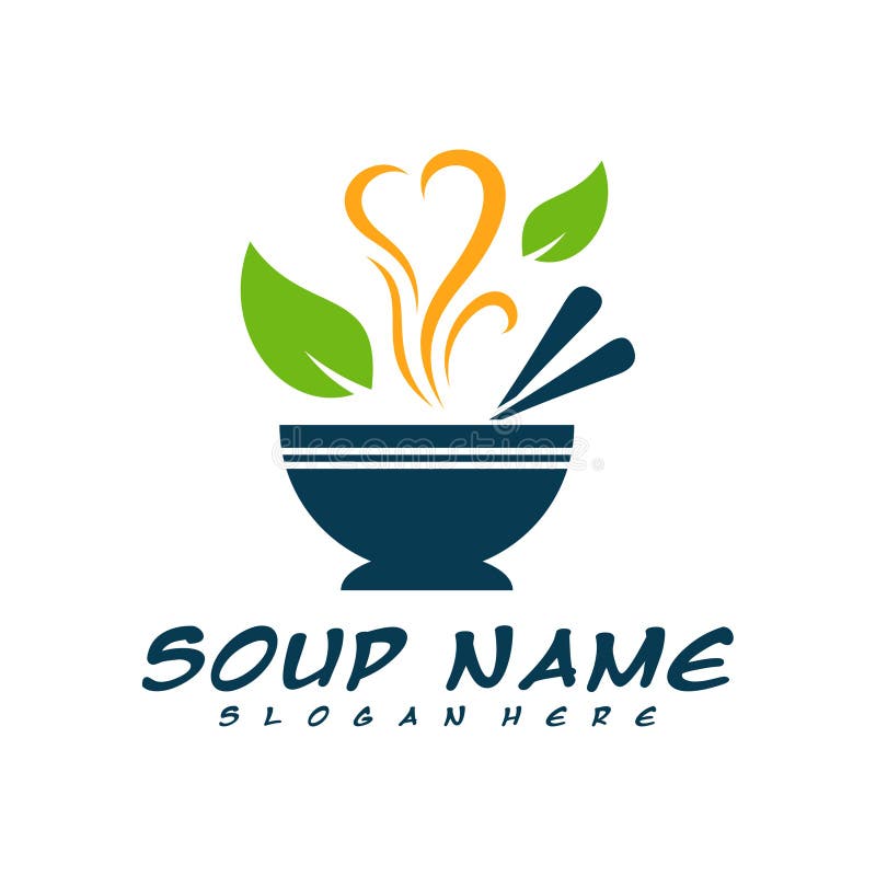 Soup Logo Design Concept. Food Cooking Logo Vector Stock Vector ...