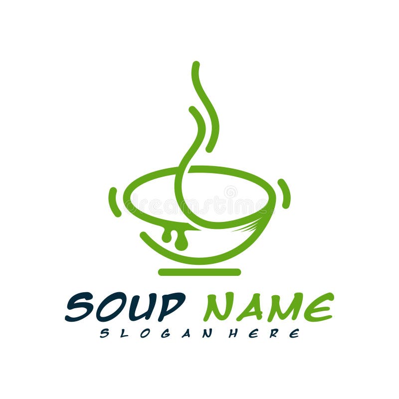 Soup Logo Design Concept. Food Cooking Logo Vector Stock Vector ...