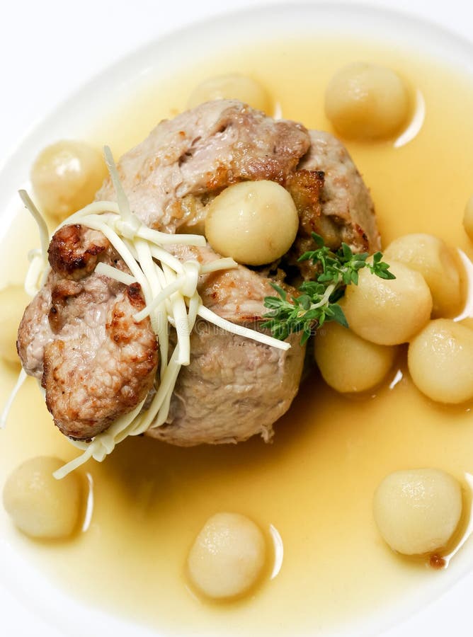 Soup with pork knuckle stock image. Image of knuckle - 29381335