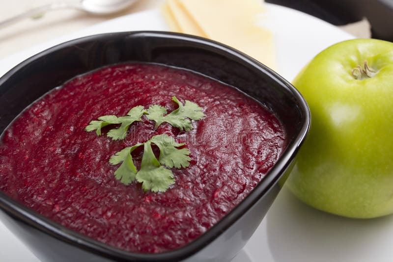 Soup pureed beets stock photo. Image of beet, fruit, dish - 64272624