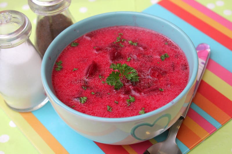 Soup of red beet roots stock photo. Image of beet, vegan - 92909488