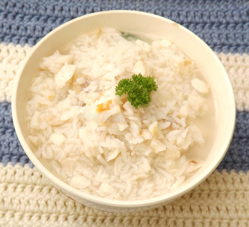 Soup of rice and fish stock photo. Image of fishes, starter - 54911760