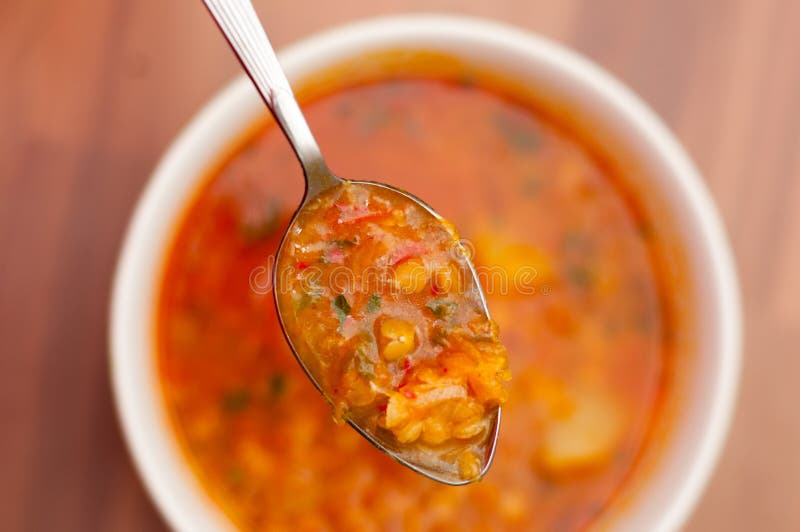 Soup spoon stock image. Image of fresh, high, carrots - 53296355