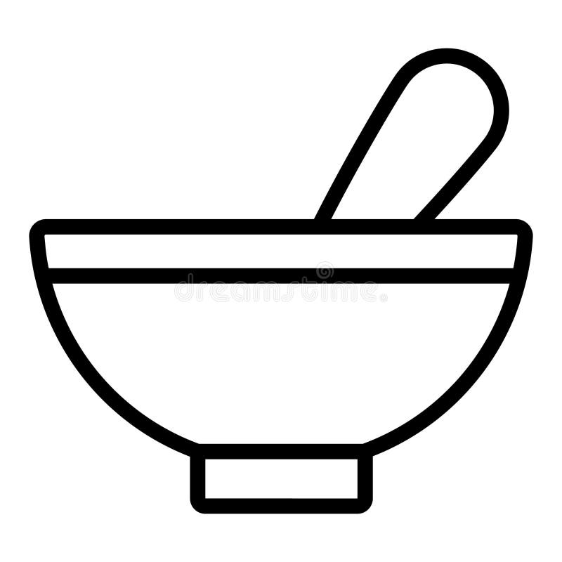 Soup Vector Line Icon. Simple Creative Vector Line Icon Stock Vector ...