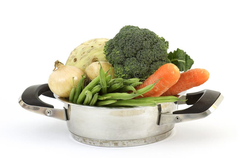 Soup Vegetables in a Cooking Pot Stock Photo - Image of carrot ...